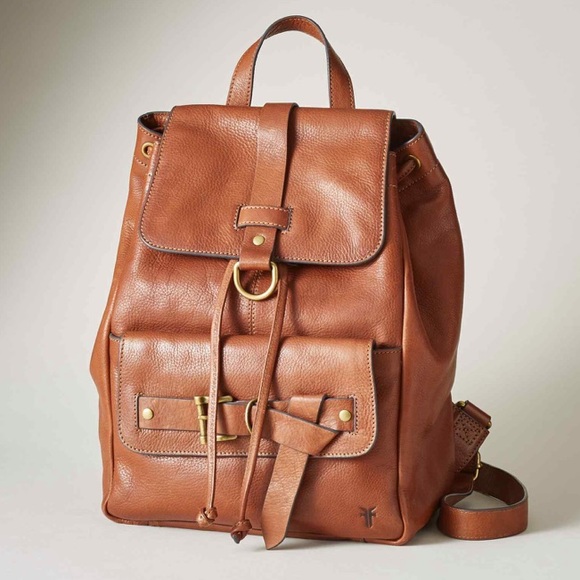 Frye | Bags | Frye Kayla Knotted Backpack Nutmeg Leather Nwot Retails ...